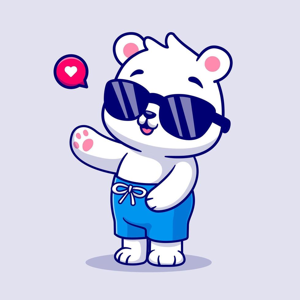 Cute Polar Bear Summer Waving Hand Cartoon 59415992 Vector Art at Vecteezy Cute Polar Bear Summer Waving Hand Cartoon 59415992 Vector Art at Vecteezy