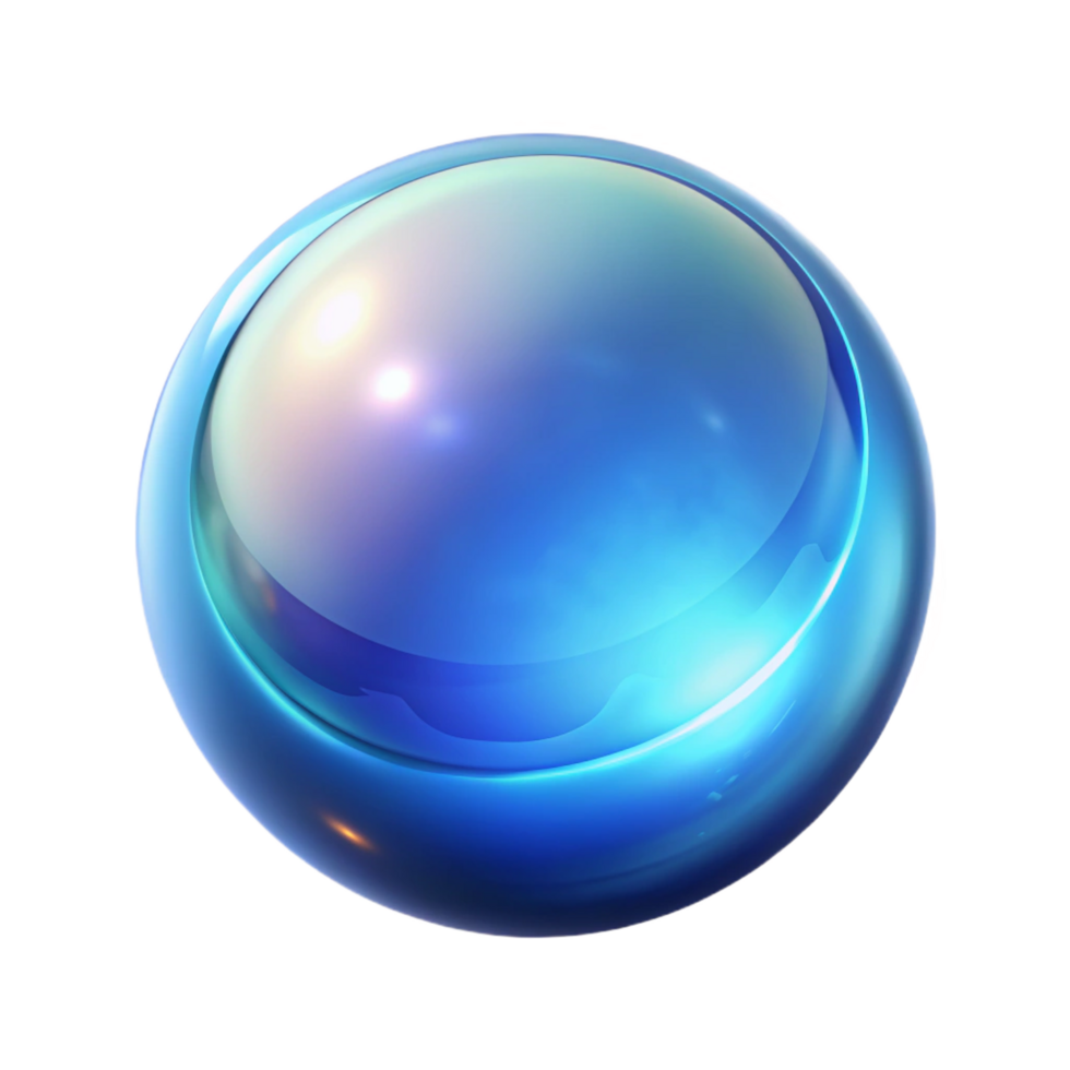 elegant modern A magical floating orb emitting a soft blue light, premium 59432256 PNG