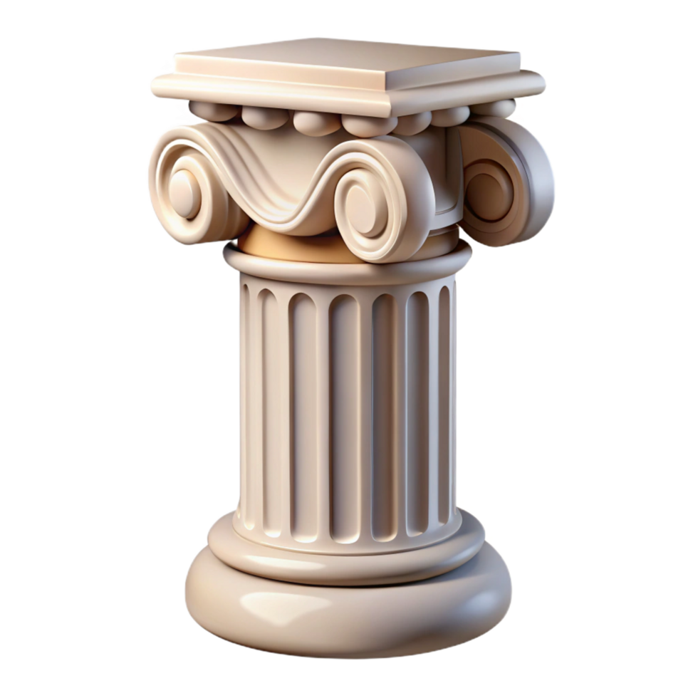 wonderful vintage Column capital, Ionic order, classical architecture detailed 59435062 PNG