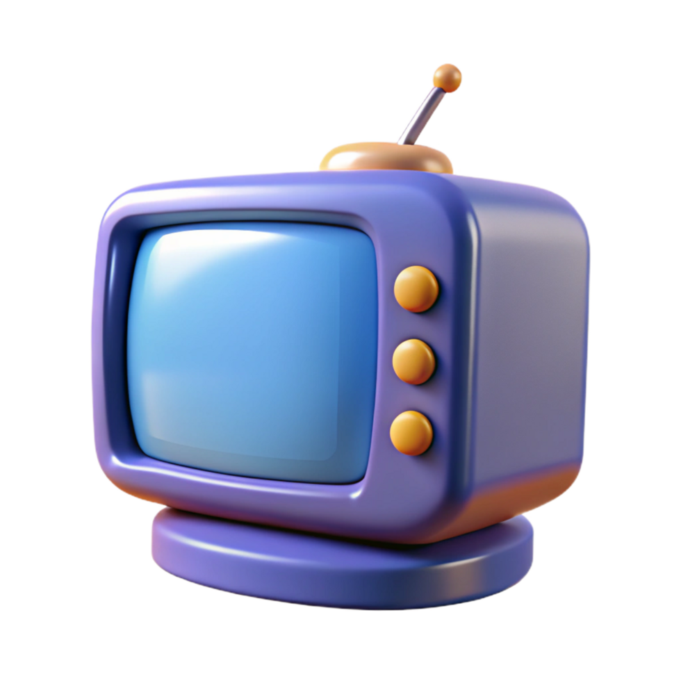 impressive vintage CRT television high resolution 59436520 PNG