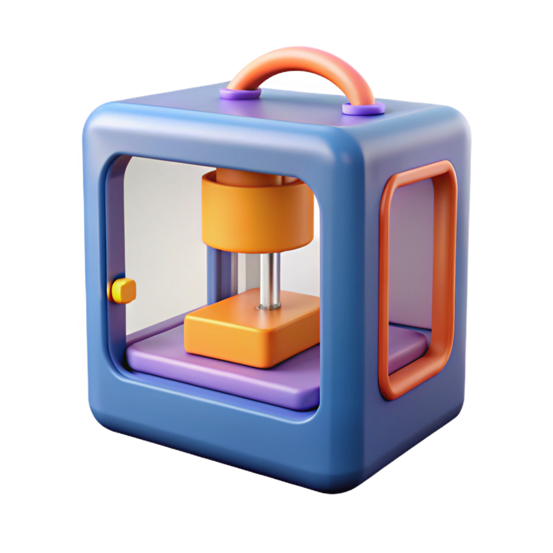 Dramatic Abstract 3d Printer Printing An Object Original 59438550 Png