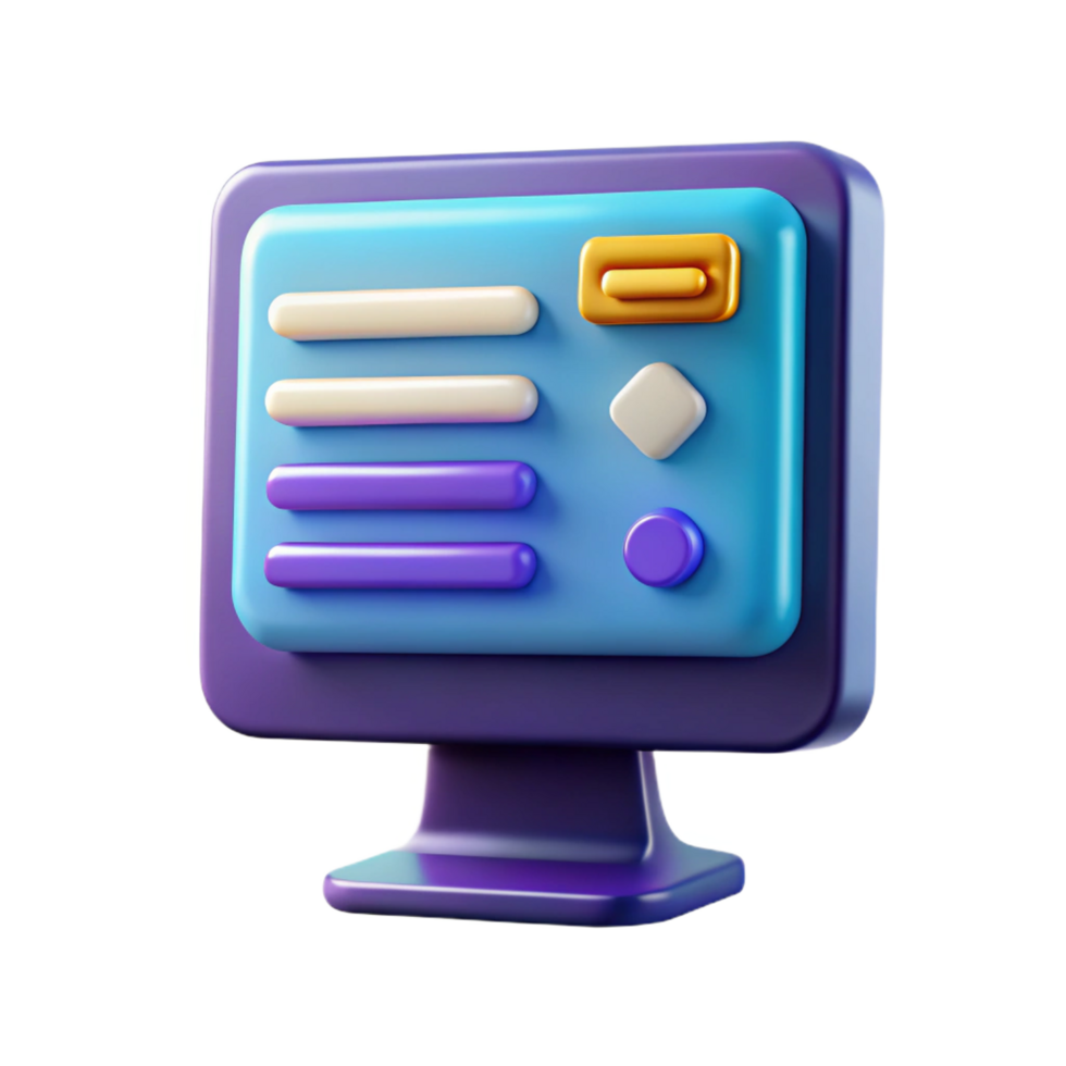 extraordinary vintage Computer monitor displaying code 4K 59438625 PNG