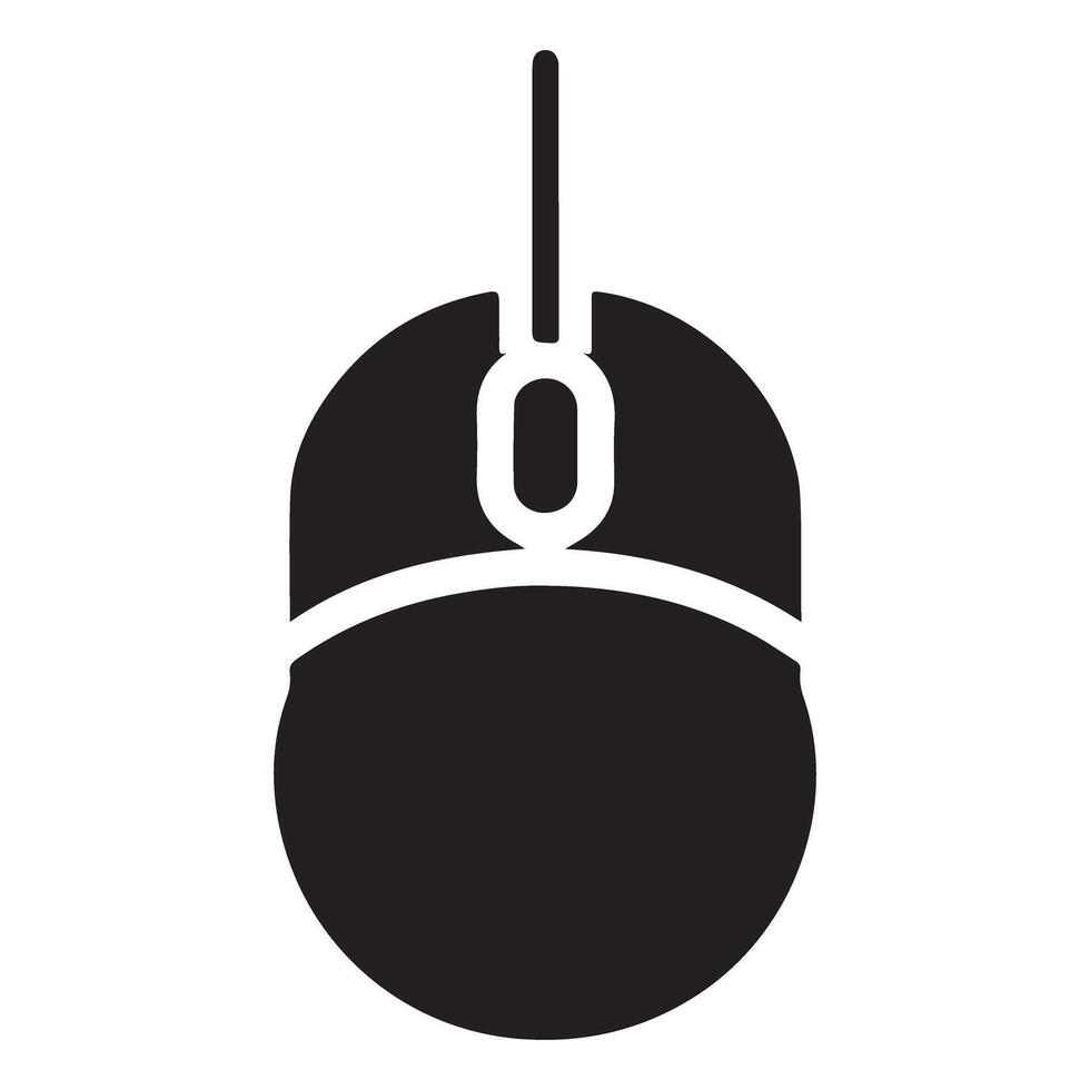 Computer Mouse Silhouette Design Peripheral Input Device 59447469 Vector Art at Vecteezy