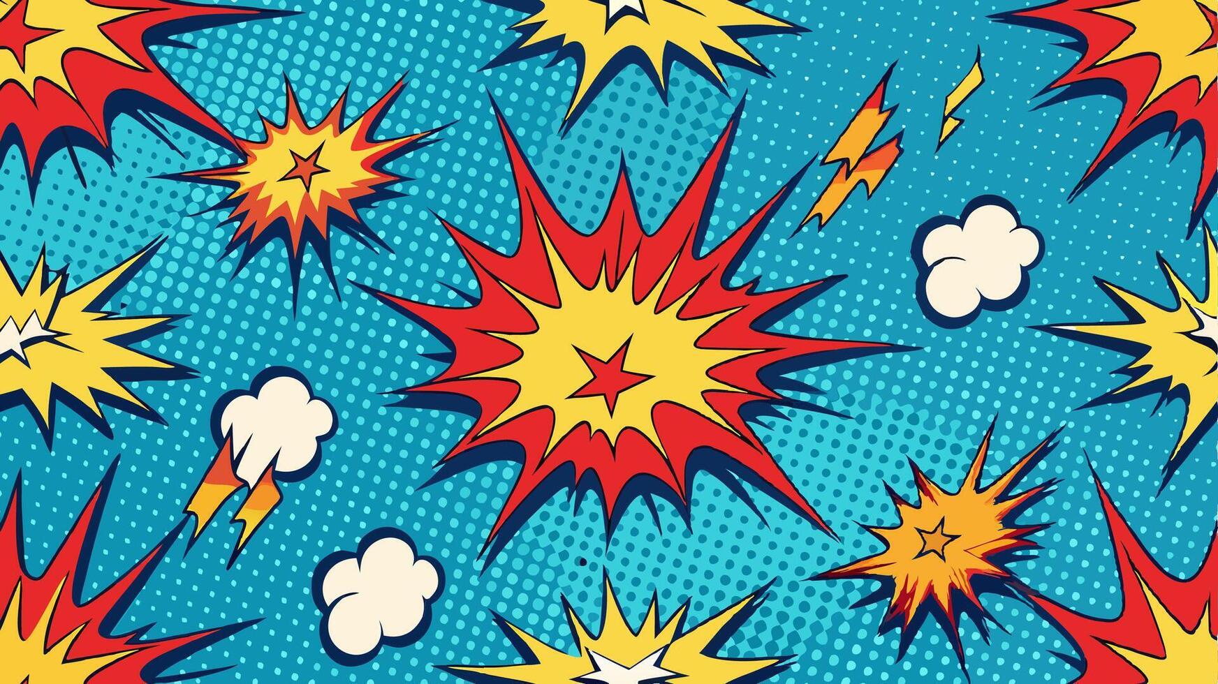 Comic book explosion pattern 59448841 Vector Art at Vecteezy