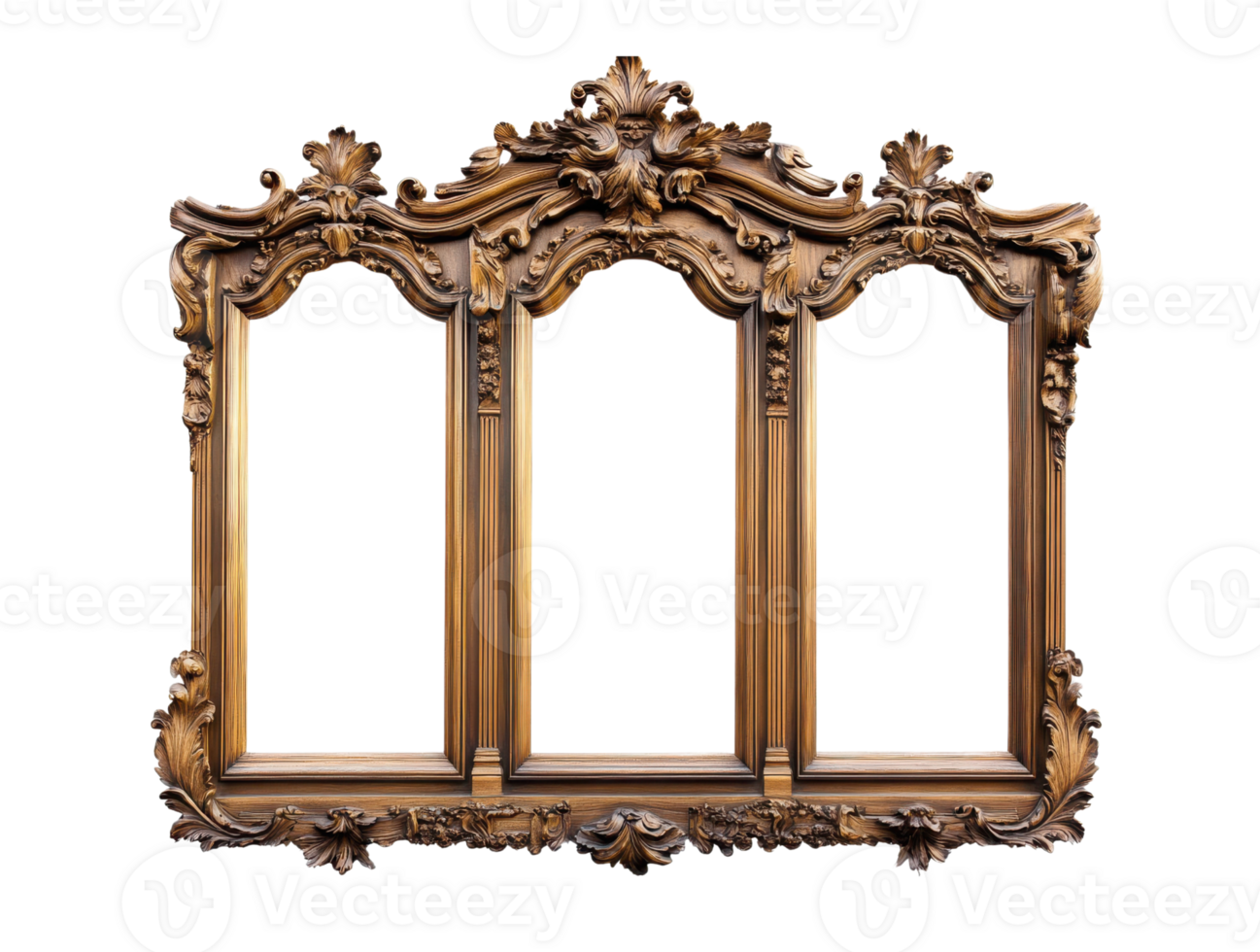 Triptych frame with empty screen for stylish 59473900 PNG