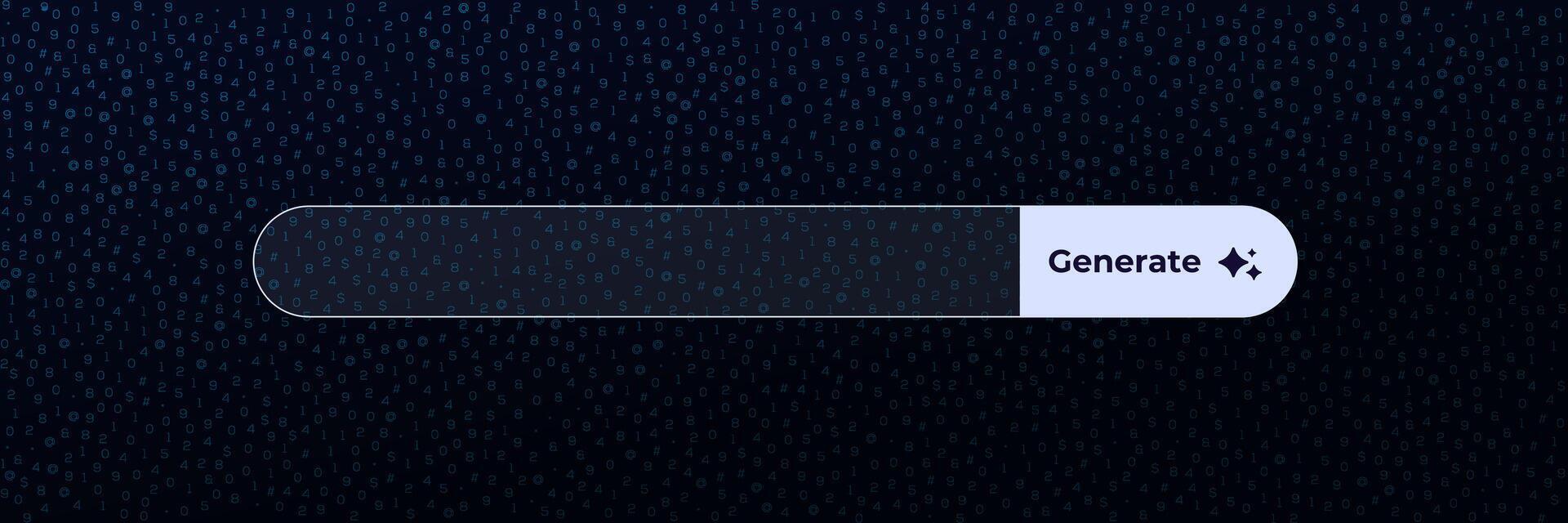 Ai interface with interactive generate button for user input and data ...