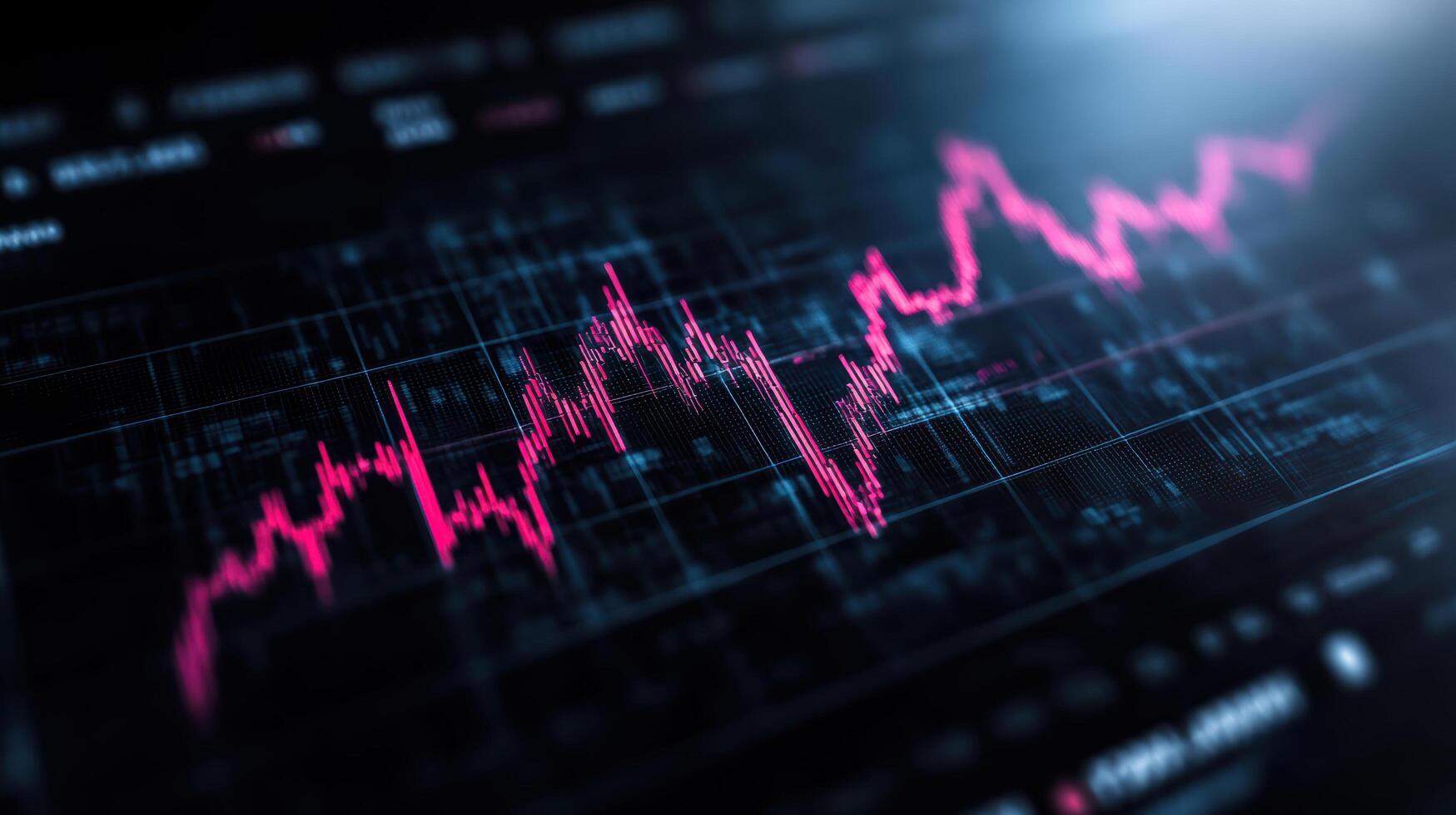 digital stock market chart displaying rise and fall of prices, showcasing trends 59512364 Stock ...