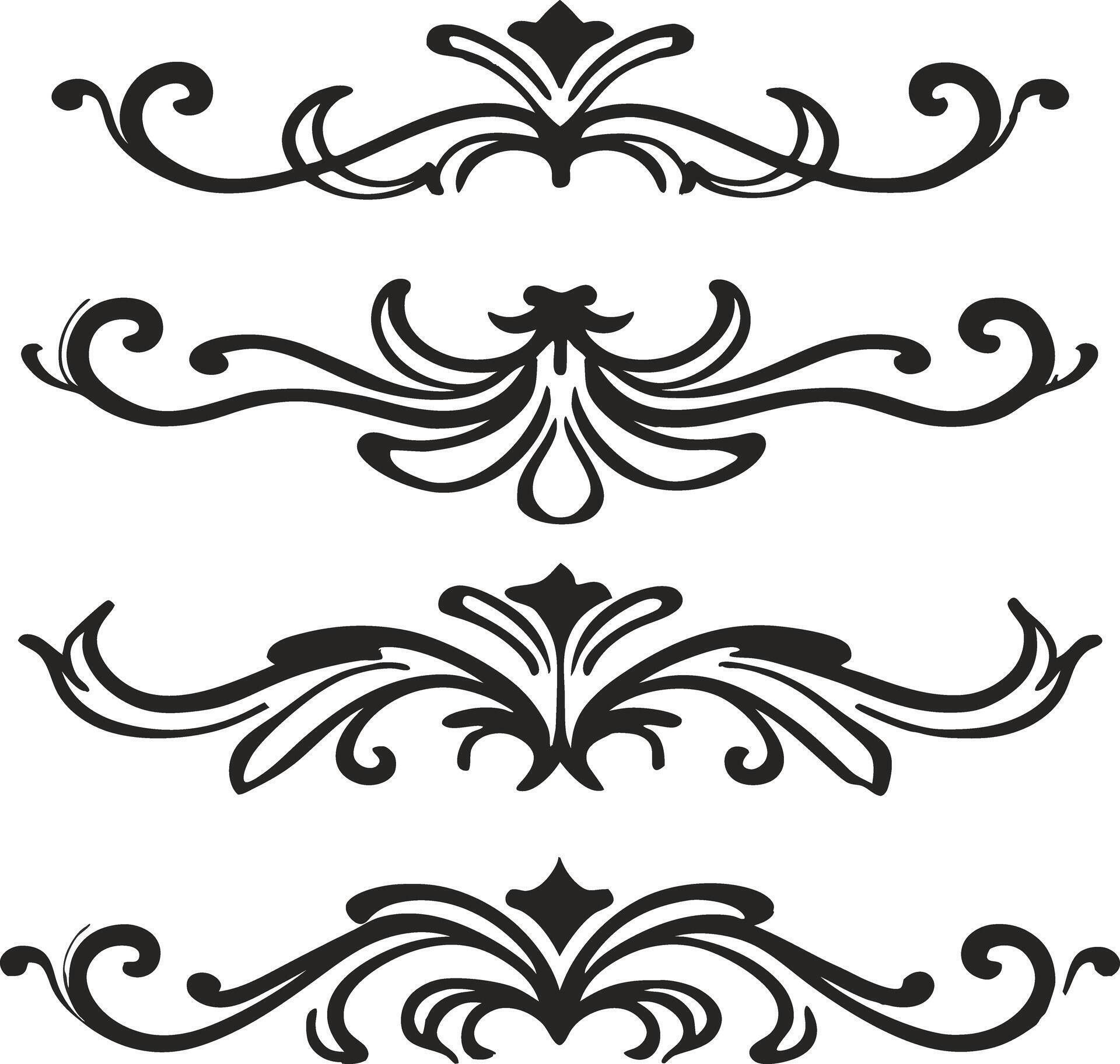 Decorative scroll design elements 59524469 Vector Art at Vecteezy