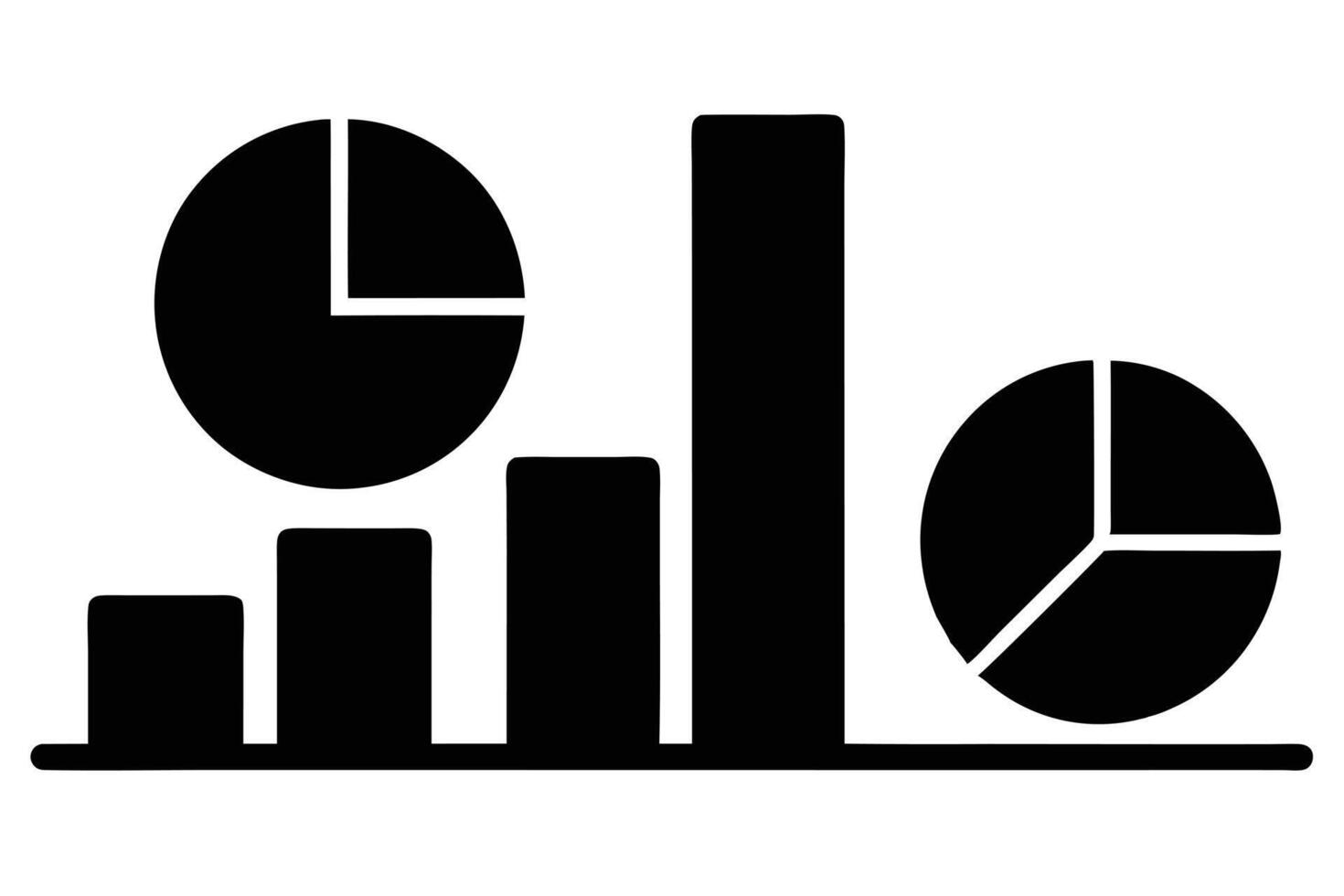 Infographic Showing Bar Graph and Pie Charts with Transparent ...