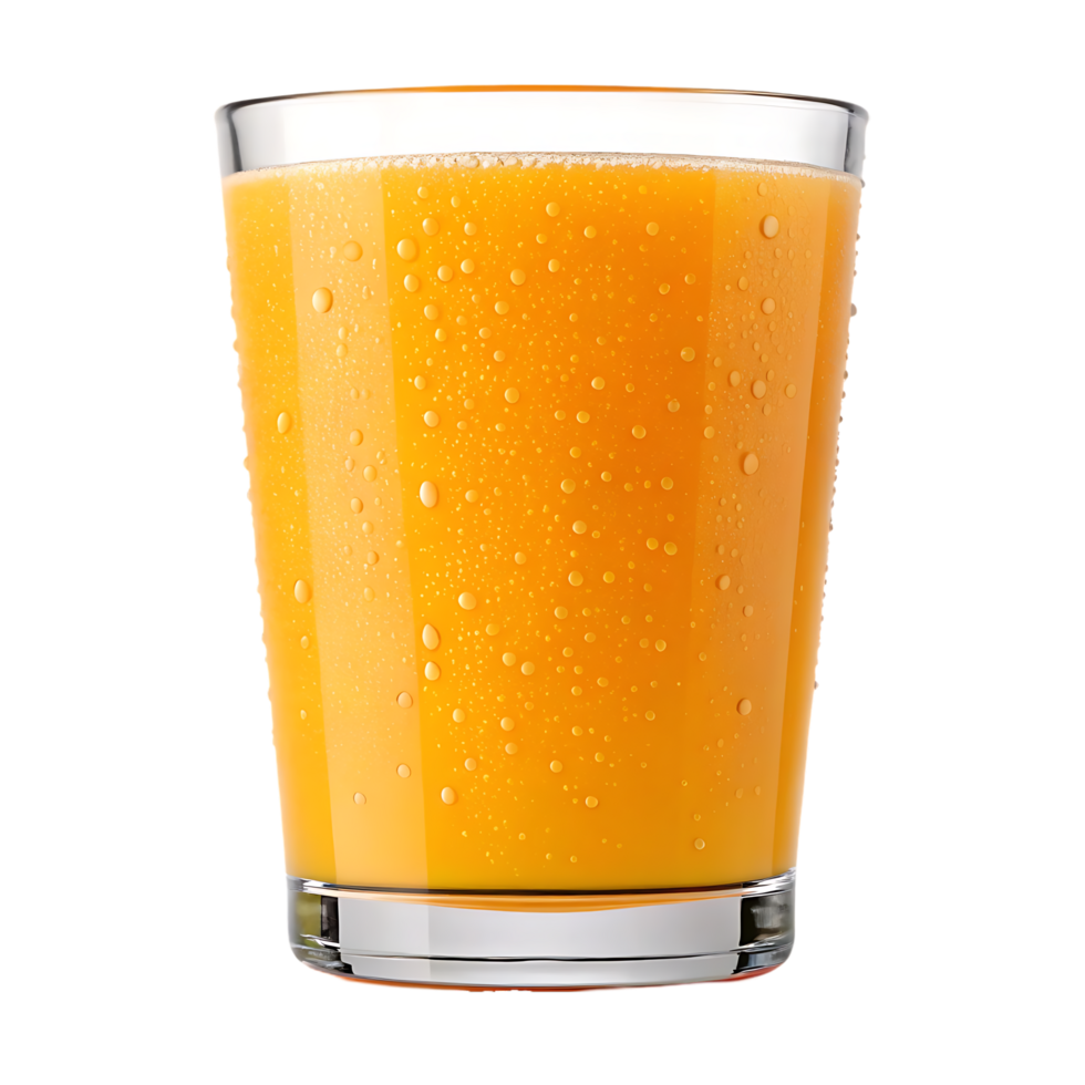 Glass of fresh orange juice with condensation. 59532291 PNG