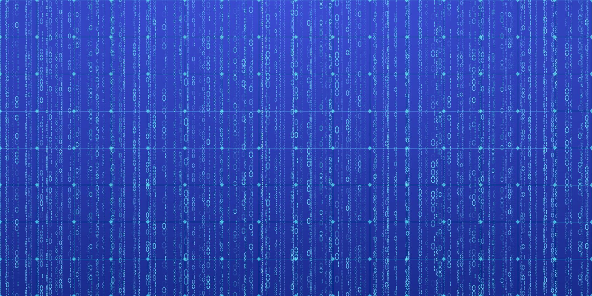 Abstract falling digits. Digital code rain in a Matrix inspired ...