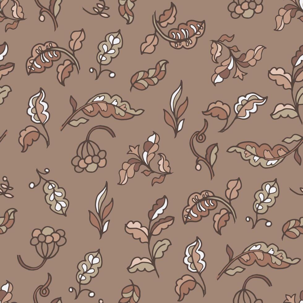 Neutral Botanical Leaf Pattern 59536607 Vector Art at Vecteezy