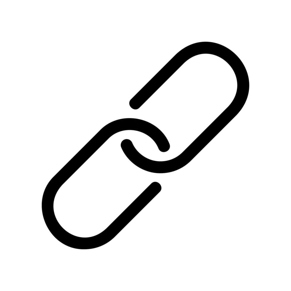 Two Interconnected Chain Links Icon Representing Connection Or