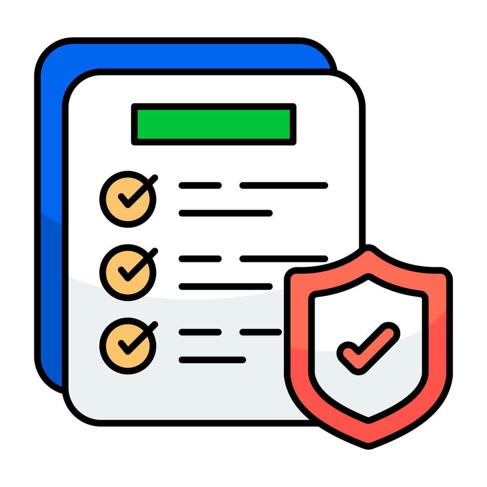 Creative design icon of secure checklist 59585263 Vector Art at Vecteezy