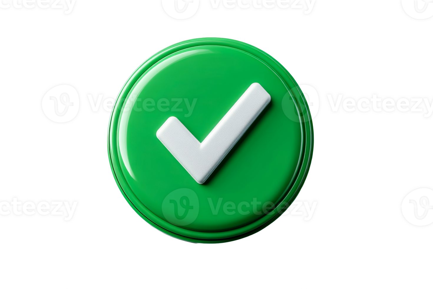 Green check mark icon symbolizing approval and completion 59592073 PNG