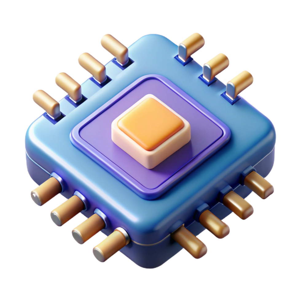 Dramatic Classic Quantum Computing Processor Chip Authentic 59637918 Png