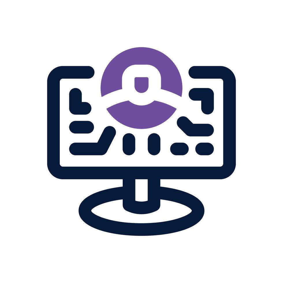 user dual tone icon. Sleek and modern icon for websites and mobile apps ...