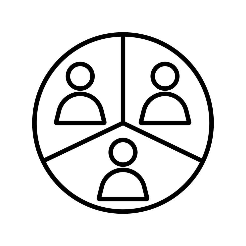 Customer Segmentation Icon On White Background 59666295 Vector Art At