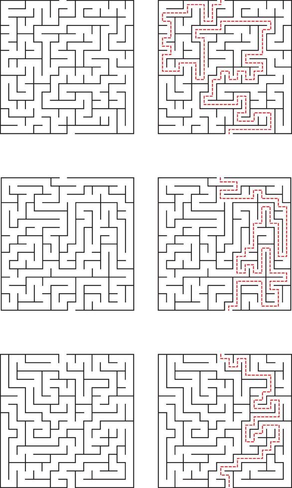 Complex Mazes Solutions, Paths, Puzzles, Games, Challenges, Logic ...