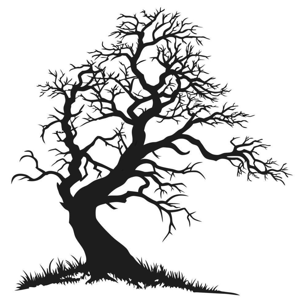A Bare Tree Silhouette 59882516 Vector Art at Vecteezy