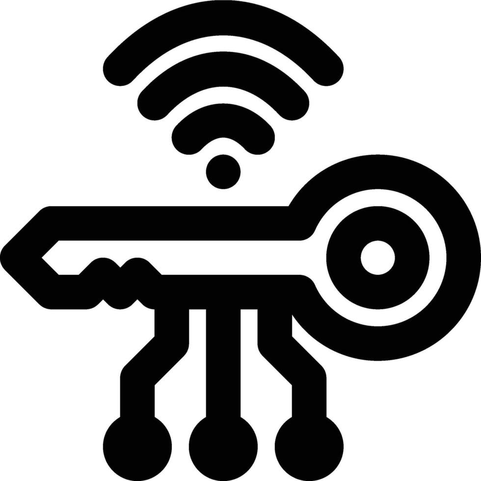 Smart Key Security Wireless Key Outline Icon 59909979 Vector Art At