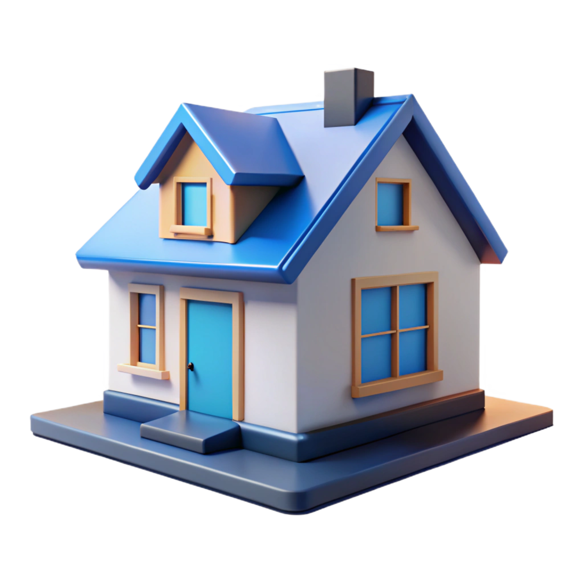 Elegant Abstract 3d Model Of A House Digital Representation Architectural Visualization