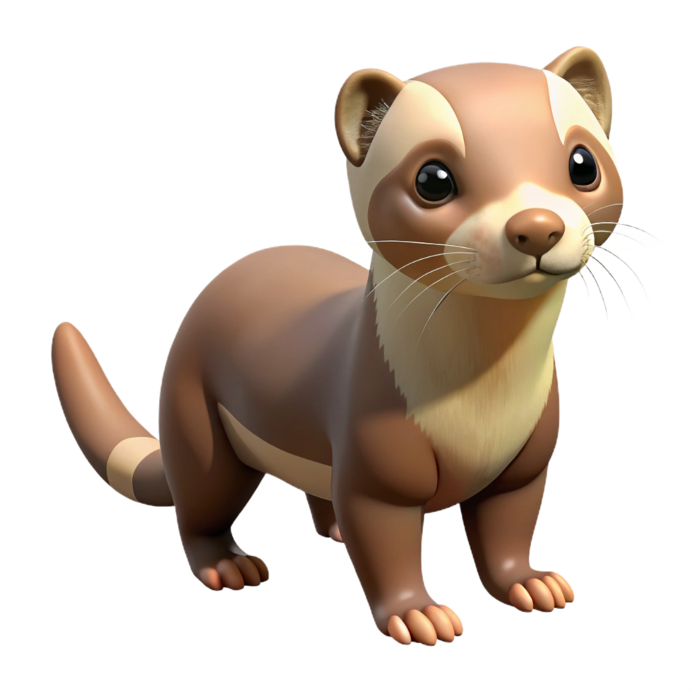 impressive classic A sneaky ferret, 4K 59923229 PNG