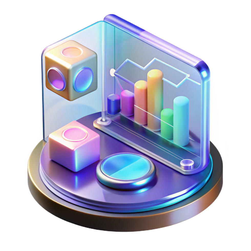 Magnificent Minimalist Holographic Interface Display With Complex Data
