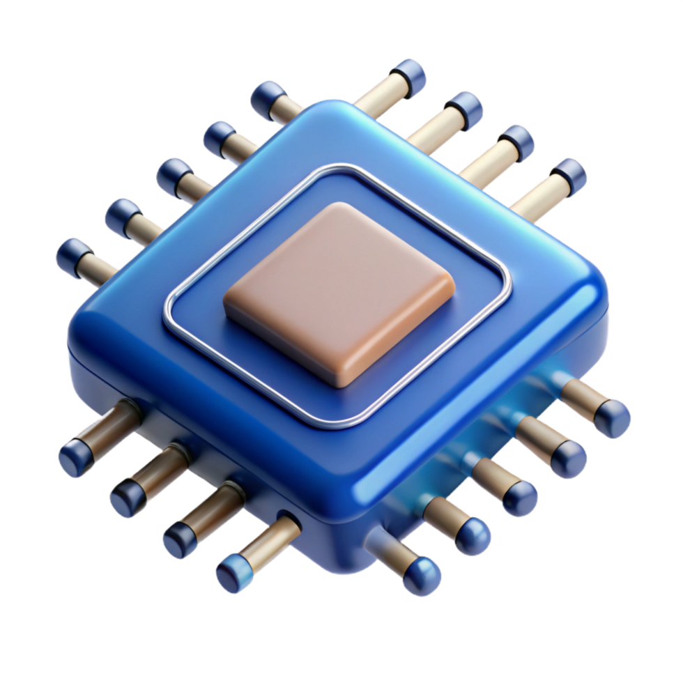 Elegant Traditional Microchip With Intricate Circuitry Authentic