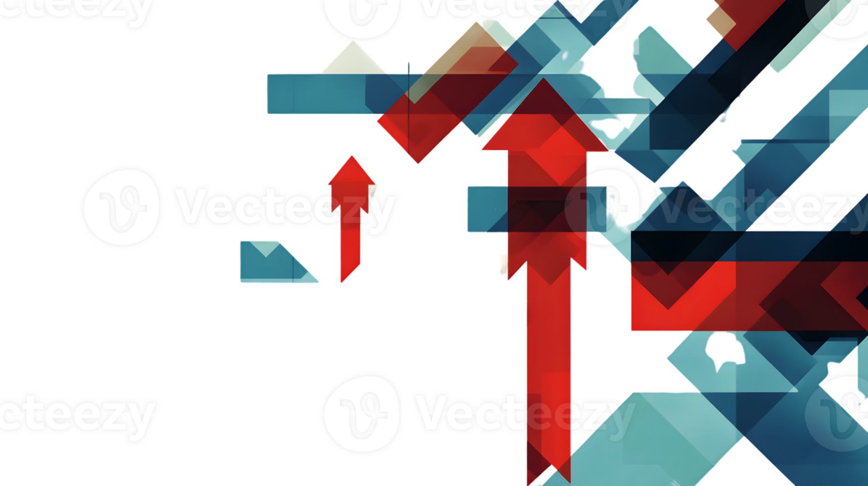 Abstract Geometric Composition With Bold Colors And Dynamic Shapes For Modern Design Projects