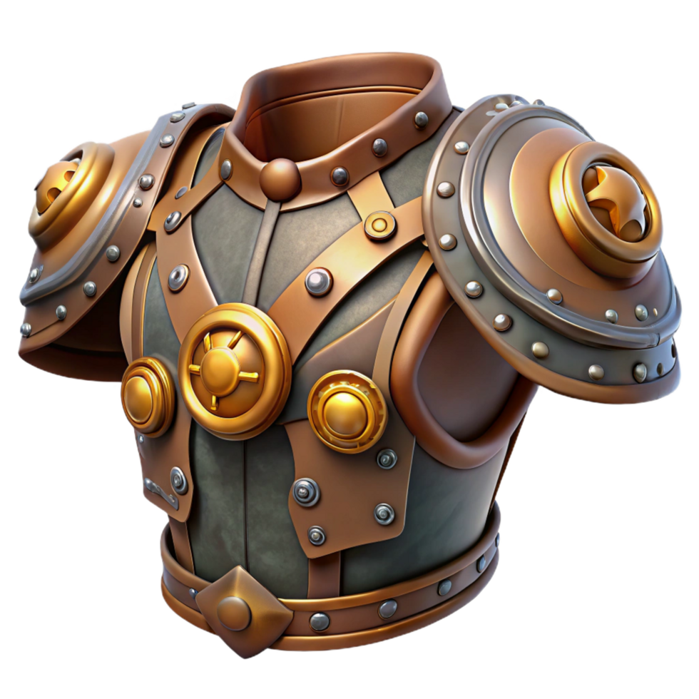 magnificent reflective contemporary Steampunk shoulder armor with ...