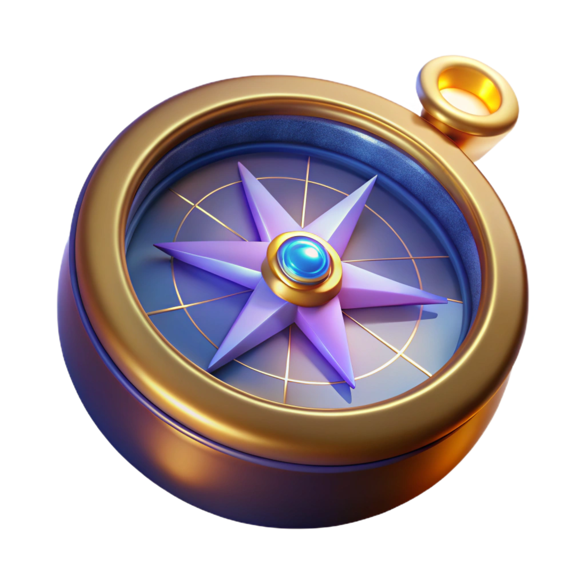 dynamic hypnotic A magical compass with a spinning, glowing needle. NO ...