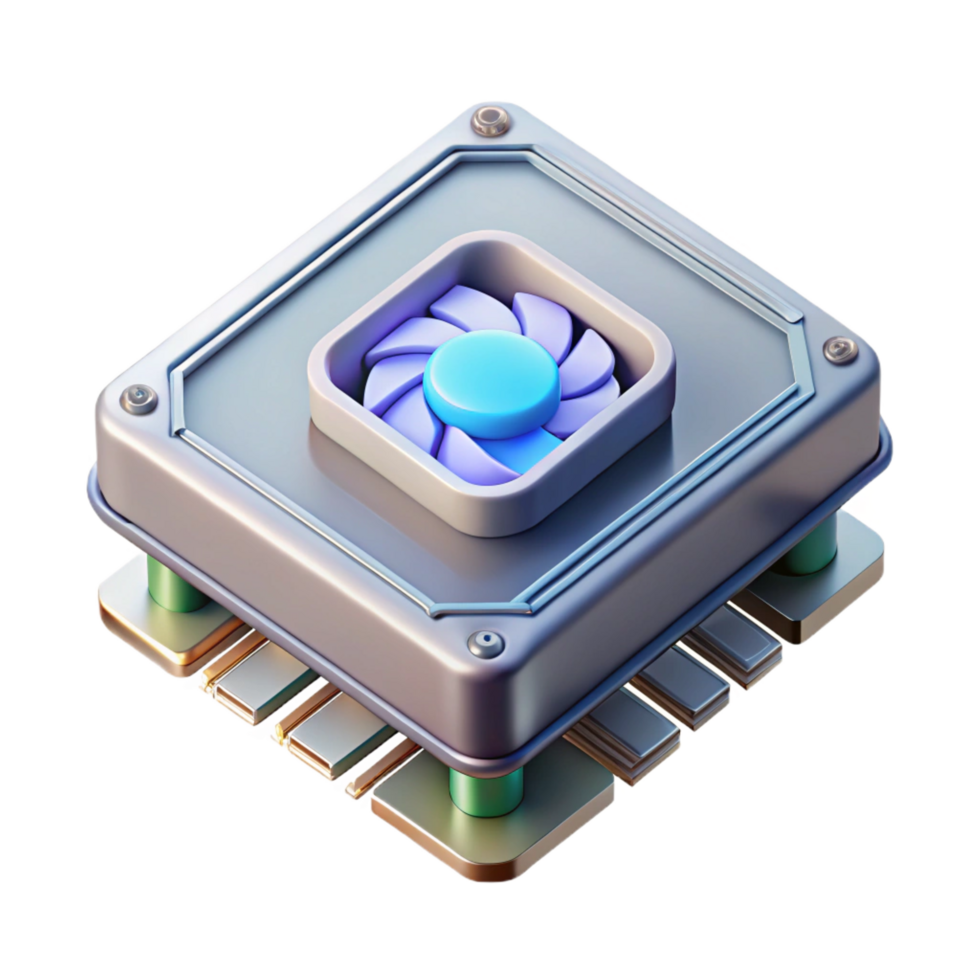 coveted surreal A graphics processing unit GPU. NO BACKGROUND with ...