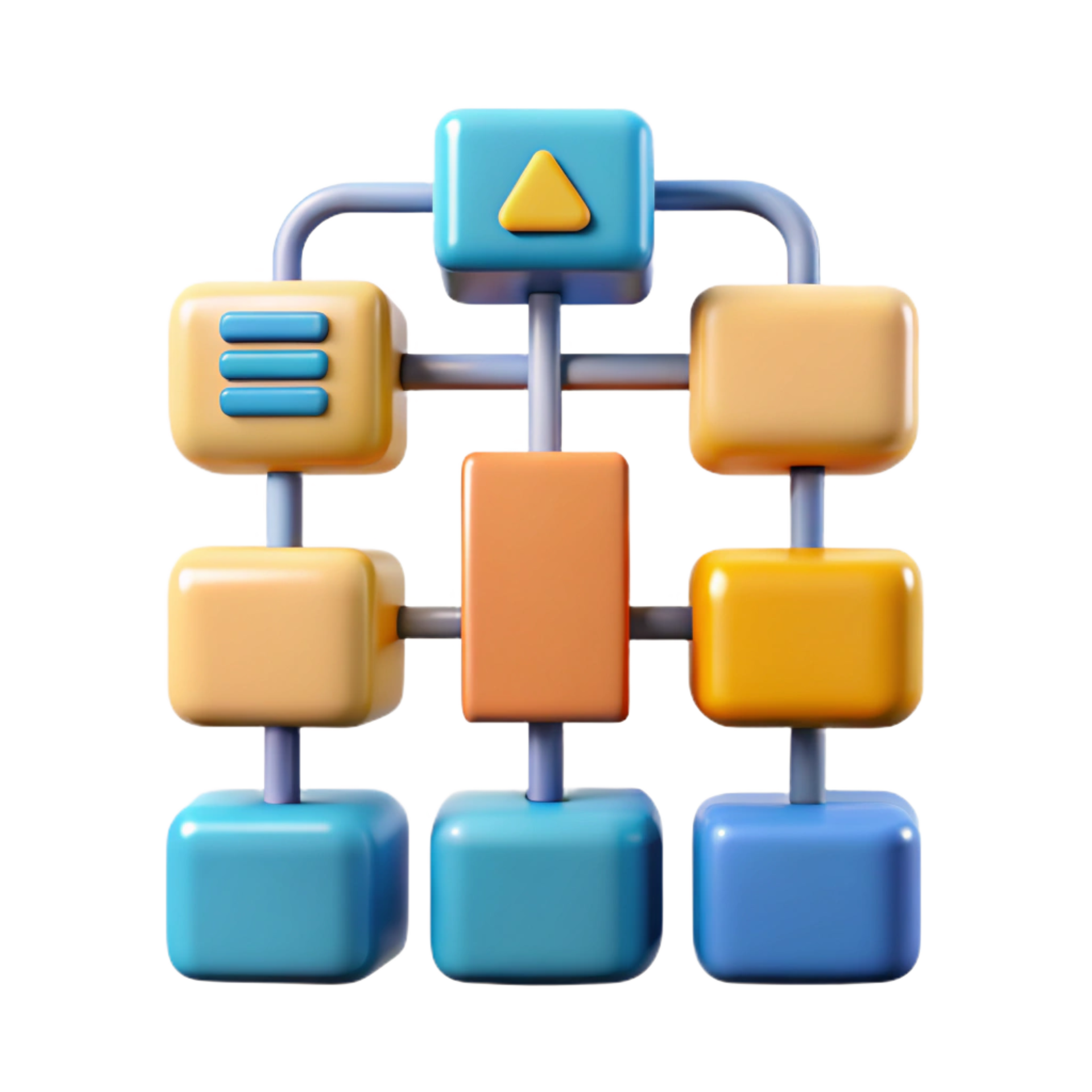 calm fascinating Machine learning algorithm flowchart NO BACKGROUND with Transparent Background ...