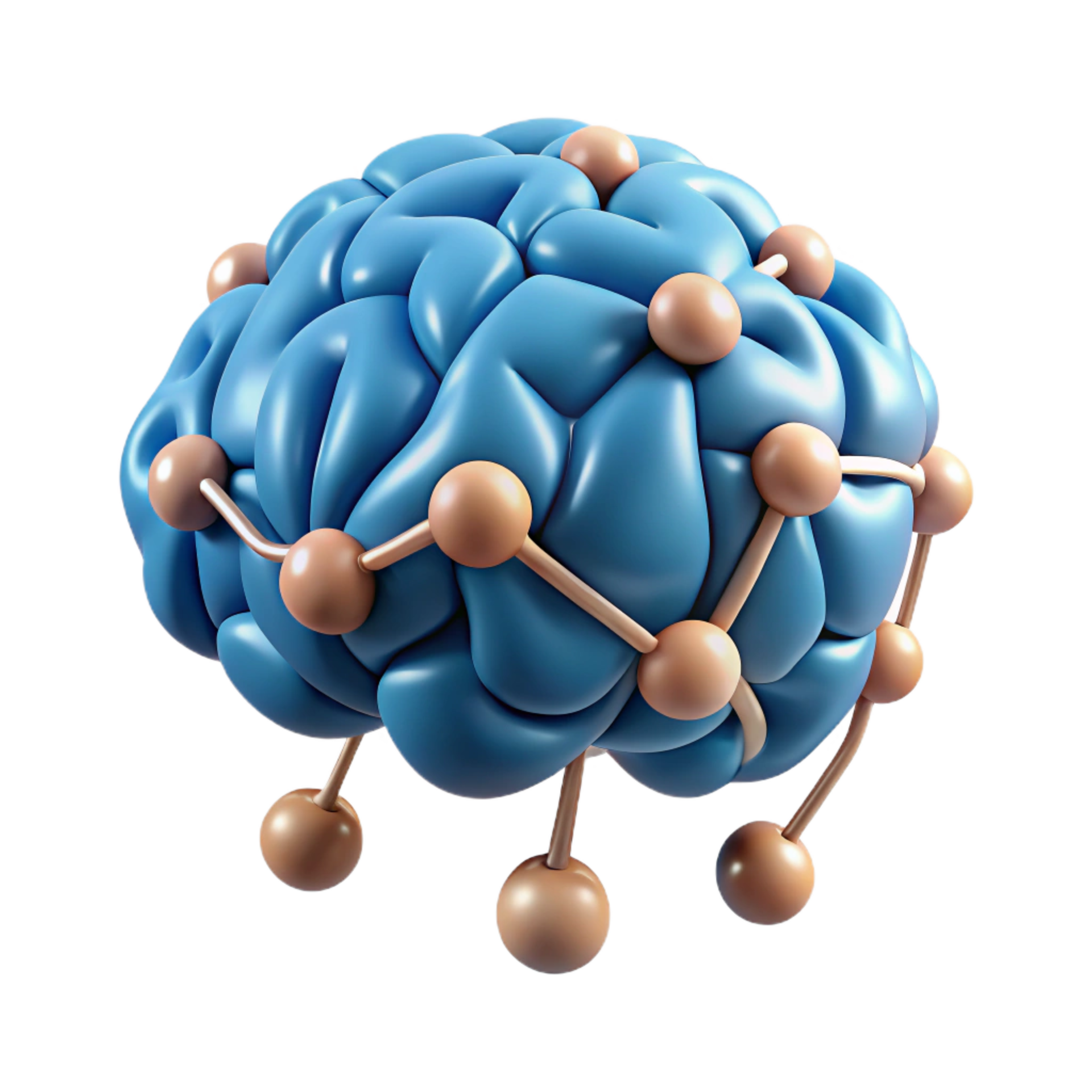 breathtaking mysterious surreal Artificial intelligence AI brain neural ...