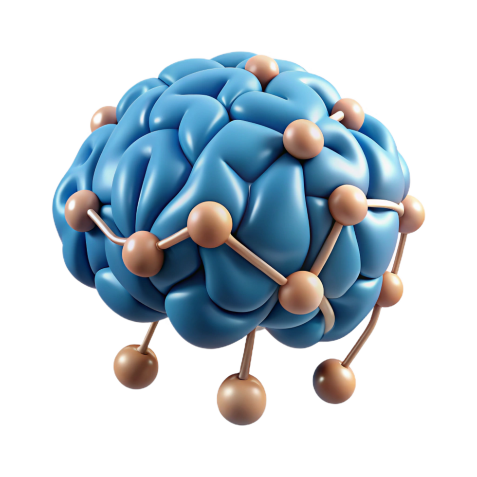 breathtaking mysterious surreal Artificial intelligence AI brain neural ...