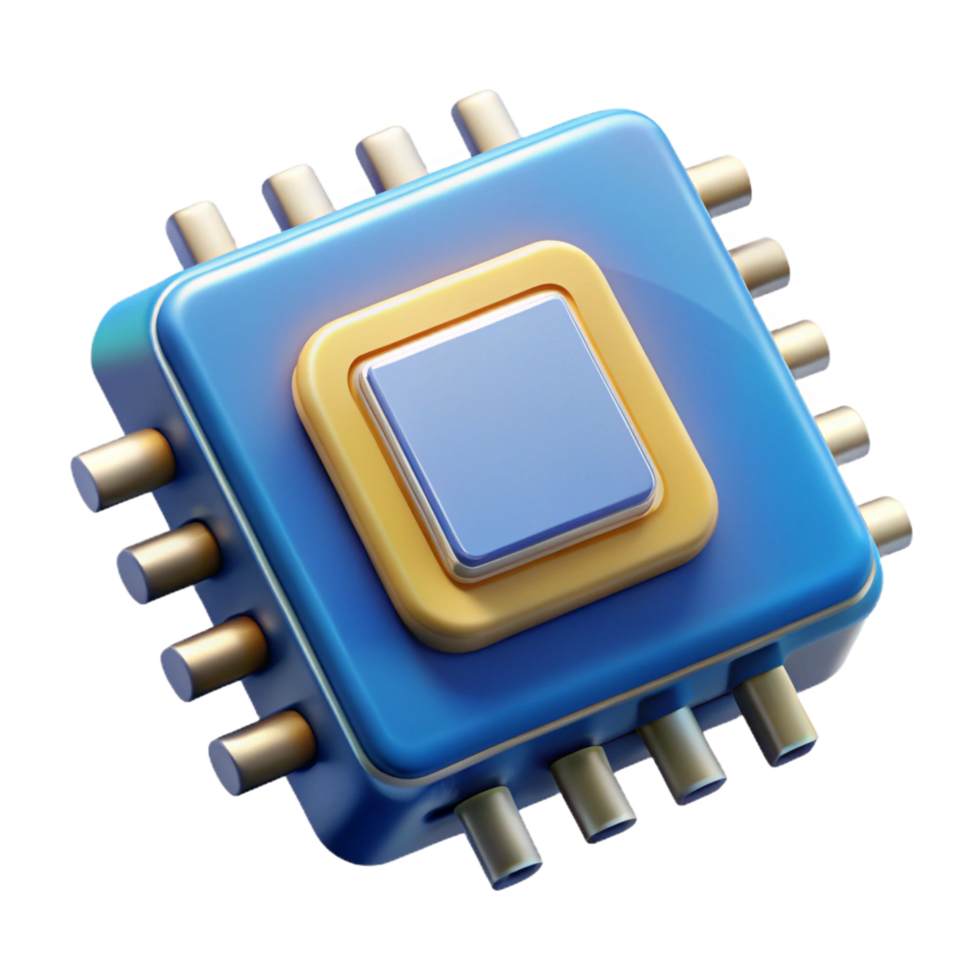 dynamic beautiful CPU central processing unit computer hardware NO BACKGROUND with Transparent ...