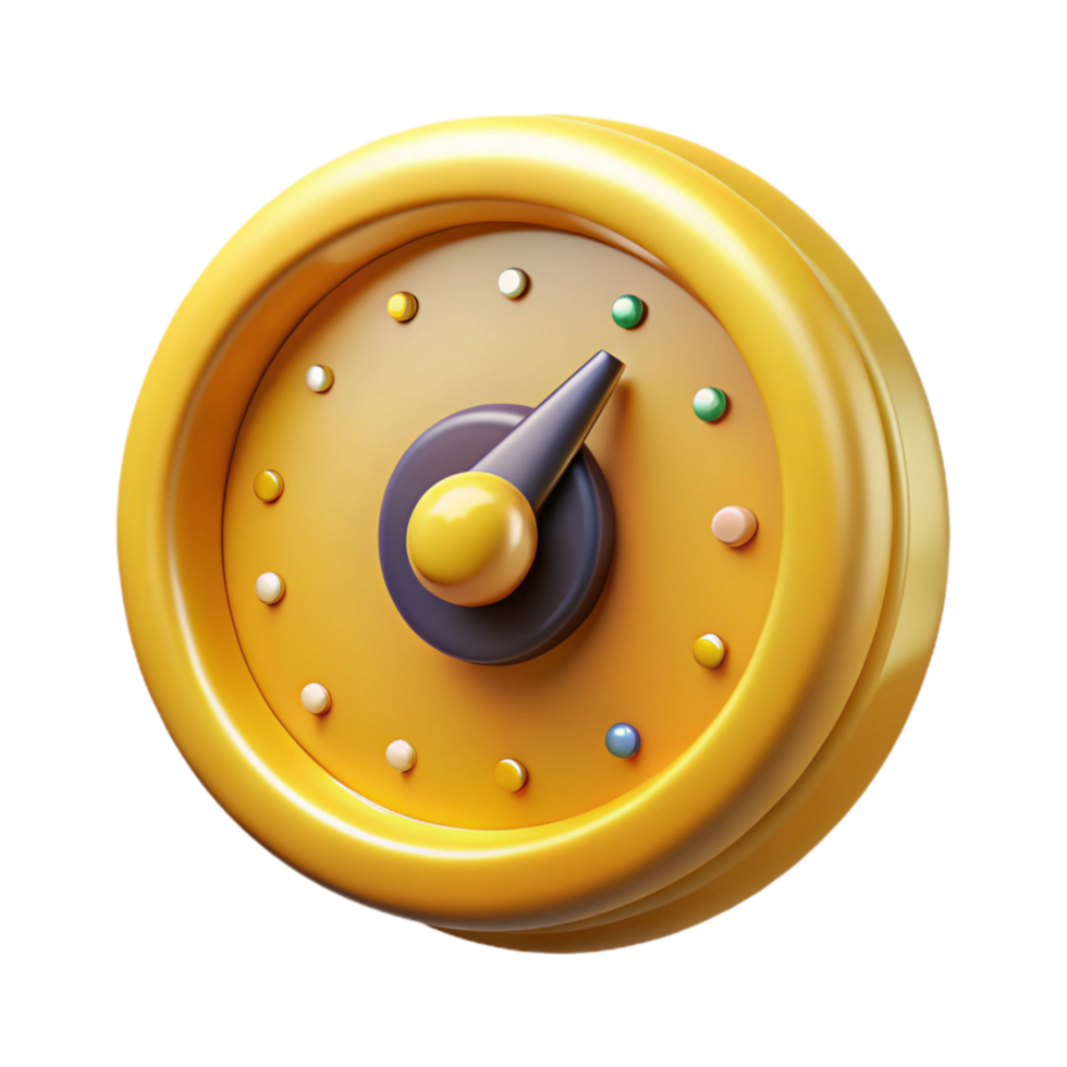 dramatic traditional Yellow Speedometer Needle Animation Isolated Element high resolution ...