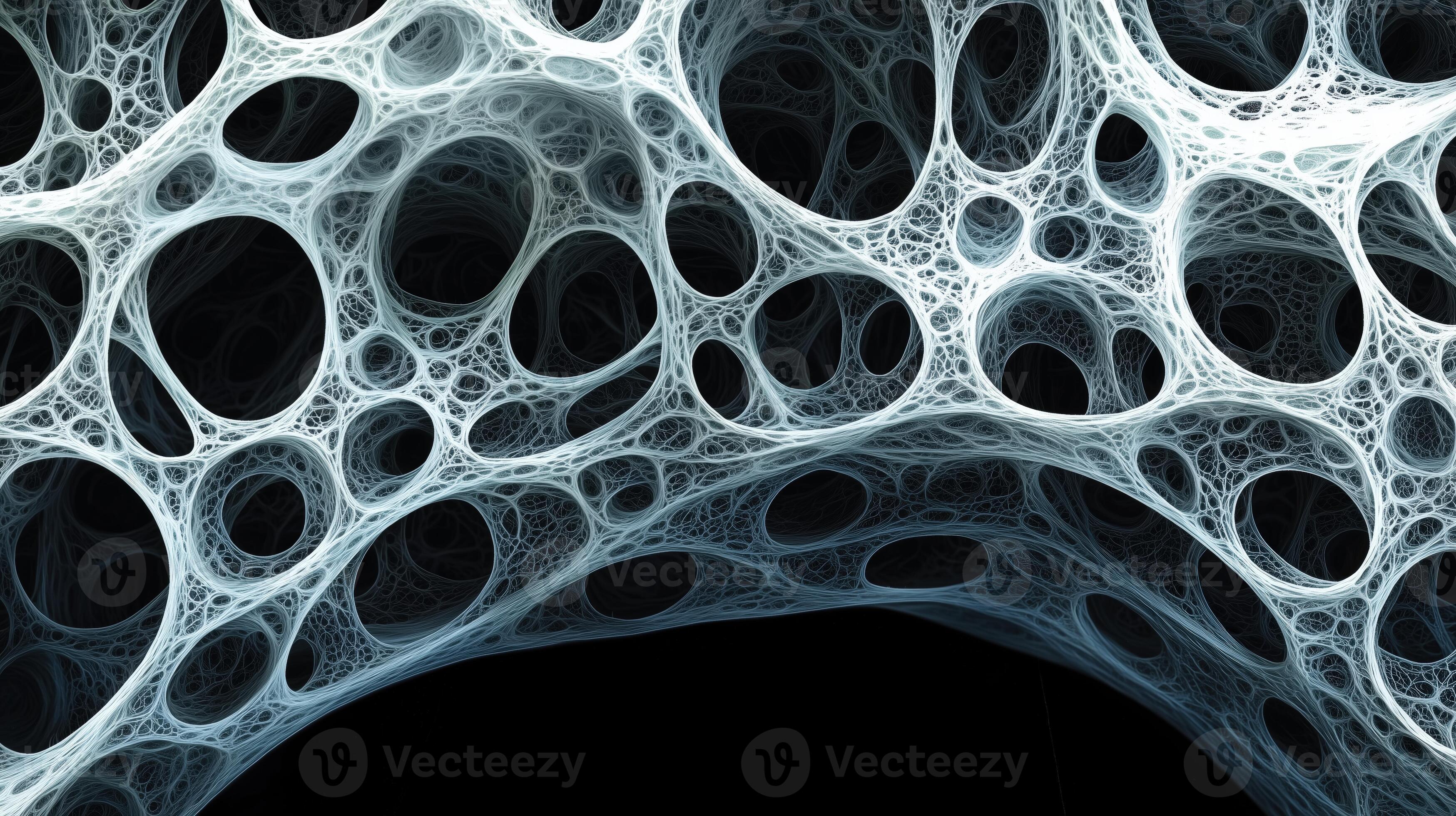 Abstract Digital Structure With Complex Web Like Patterns And
