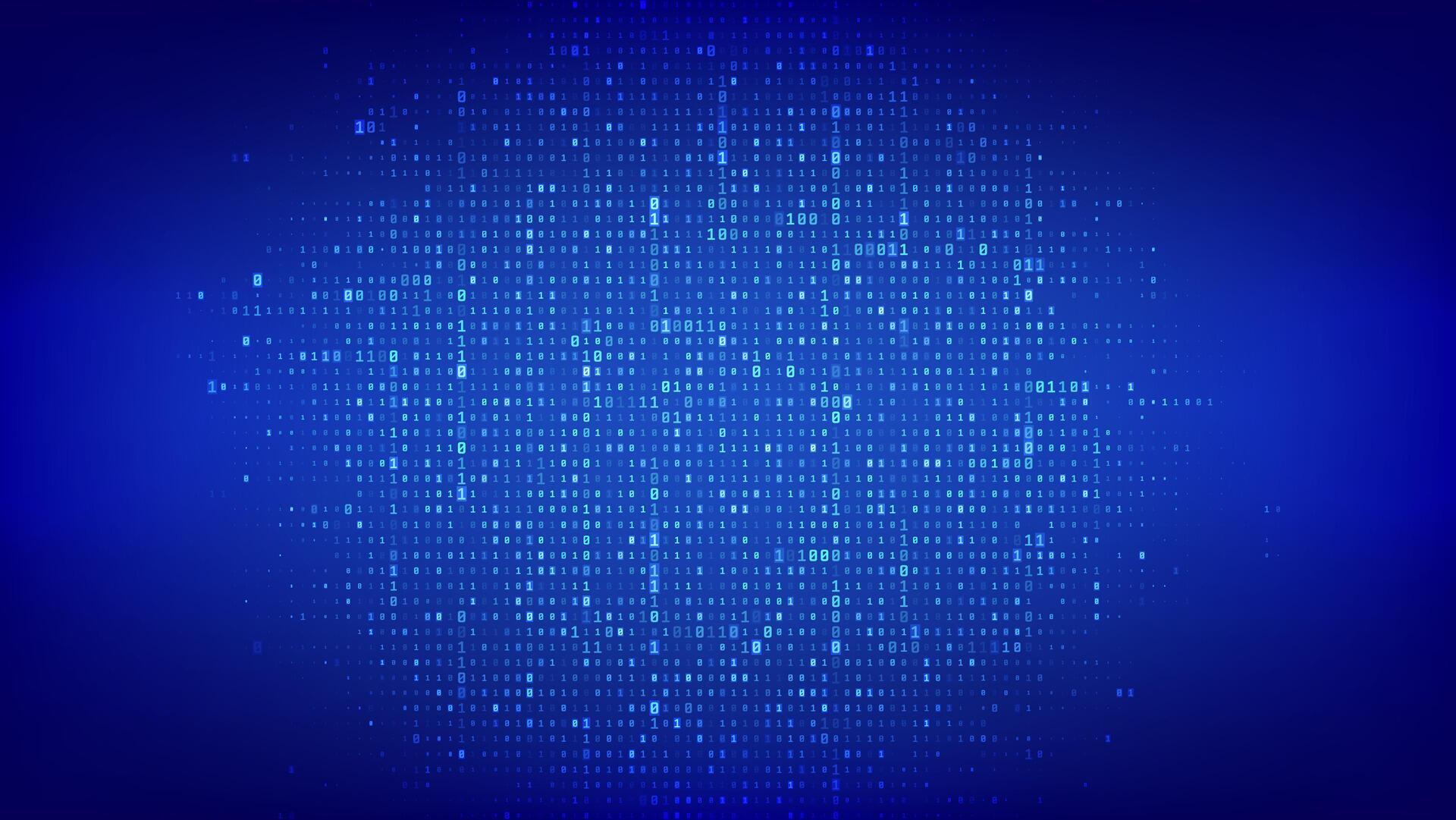 Binary code background. Background of binary code with digits 1 and 0. Digital binary data and ...