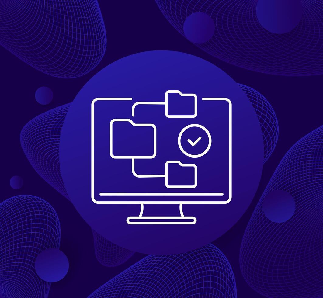 Version control, computer software line icon 60019498 Vector Art at Vecteezy