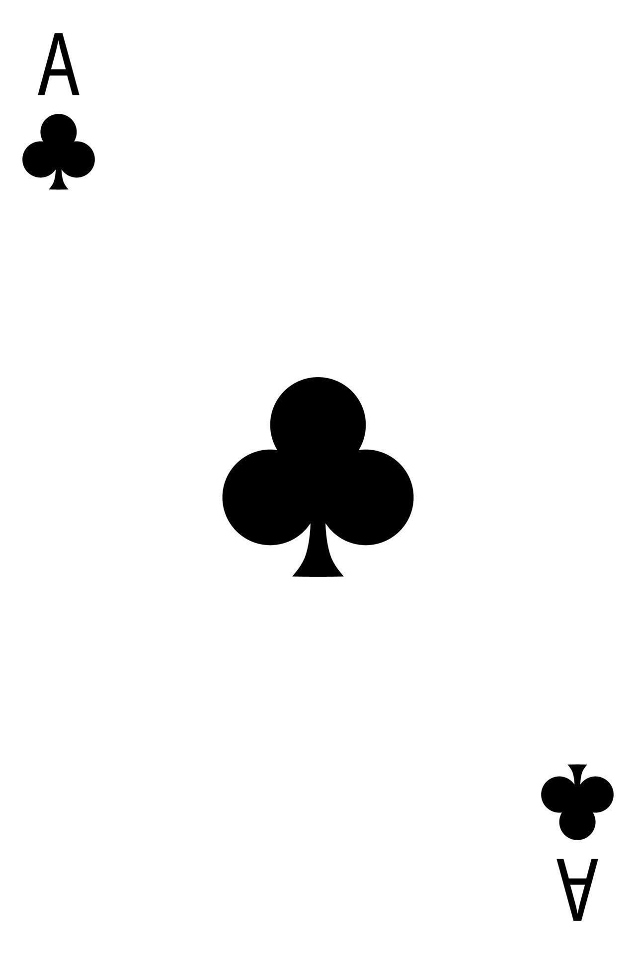 Ace of clubs card, playing cards 60022626 Vector Art at Vecteezy