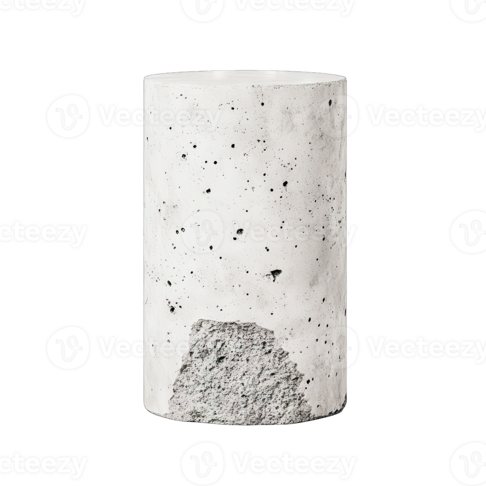 Isolated concrete cylinder for construction material industrial design ... Isolated concrete cylinder for construction material industrial design ...