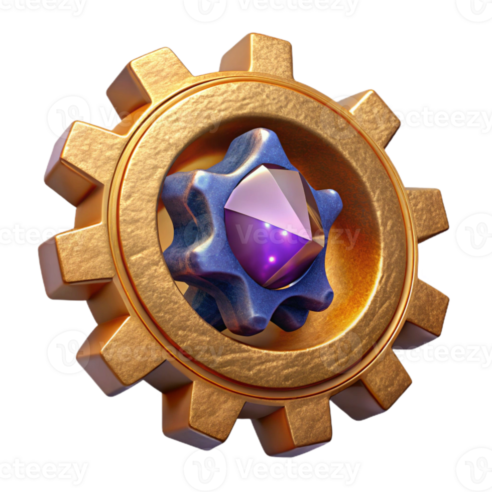 Magnificent Abstract Clock Gears And Cogs Close Up Isolated Element Detailed 60056724 Png