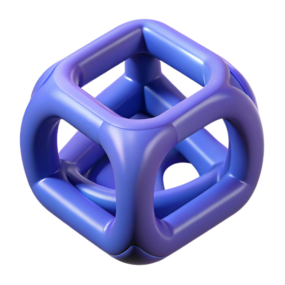 glorious celebrated 3D printed object prototype plastic material NO BACKGROUND with Transparent ...