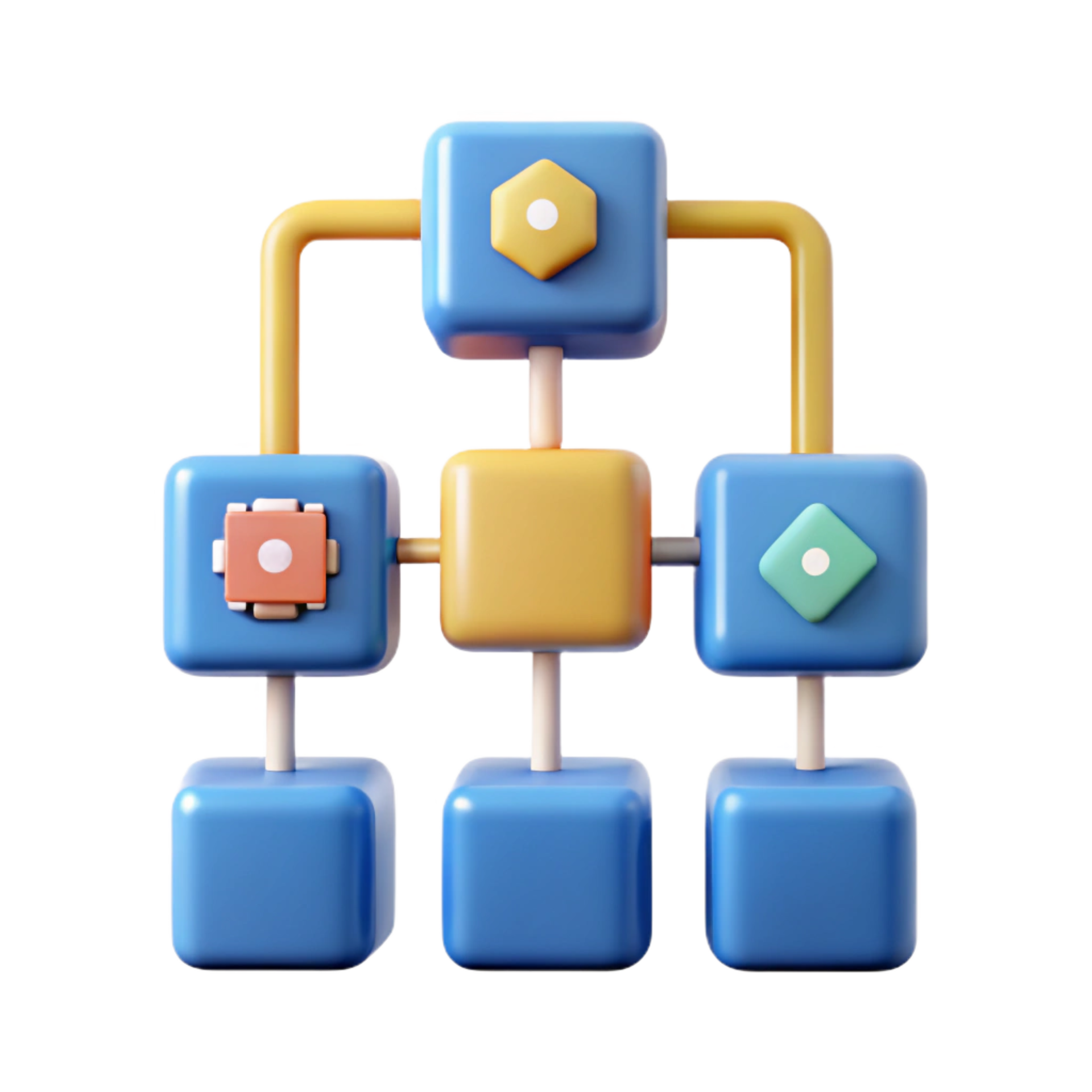 Reflective Majestic Machine Learning Algorithm Flowchart No Background
