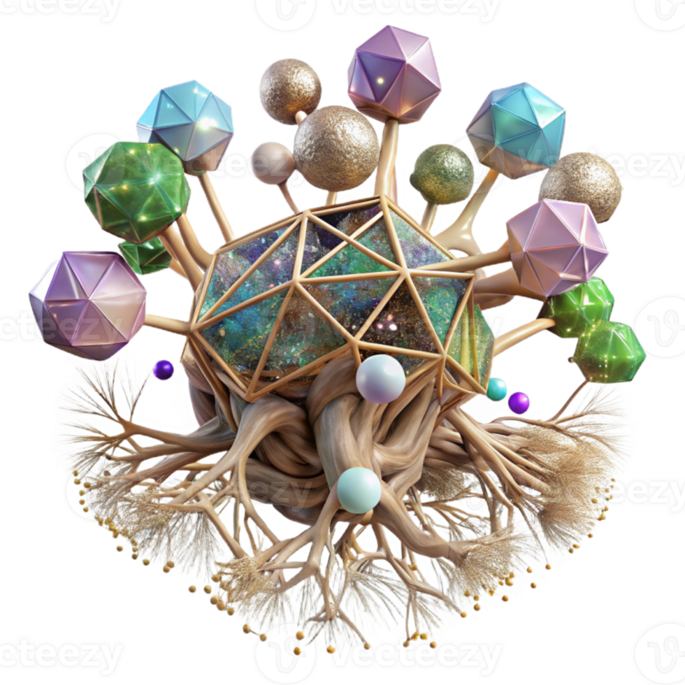 extraordinary vintage Forest Root System Isolated with Intricate ...