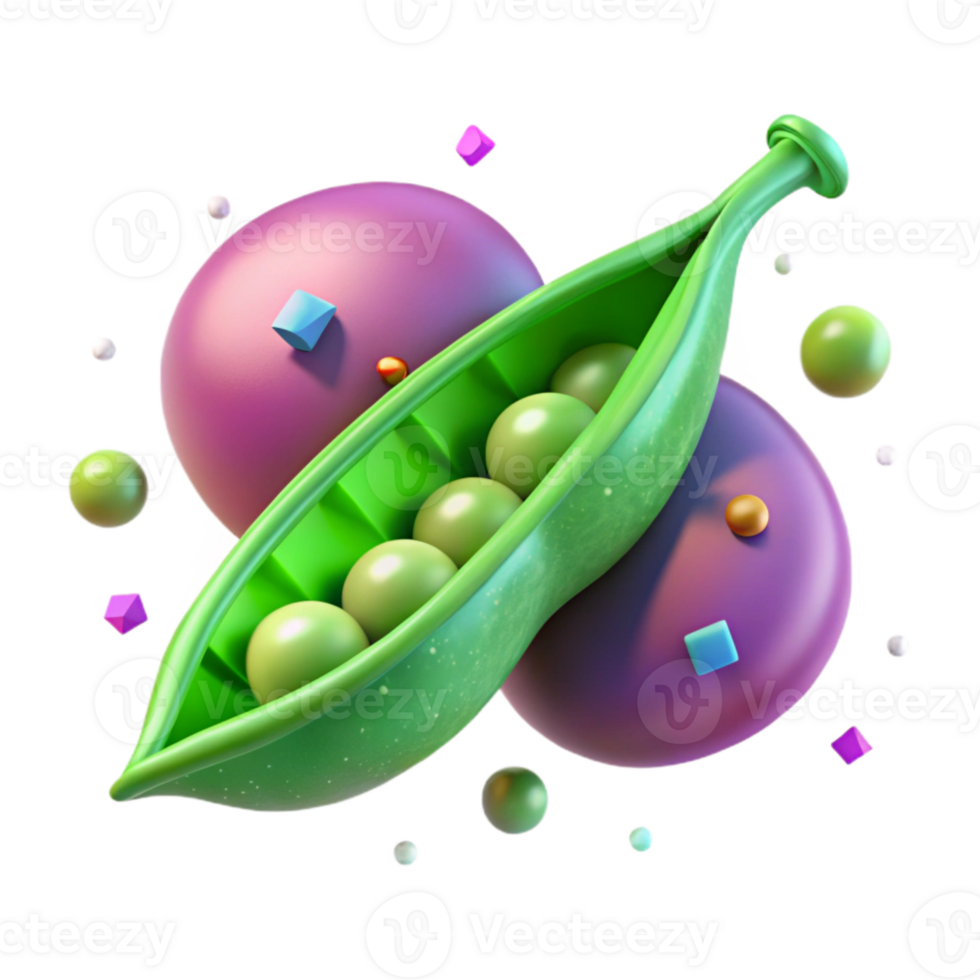 magnificent abstract Green Pea Pod Open Isolated Cutout premium ...