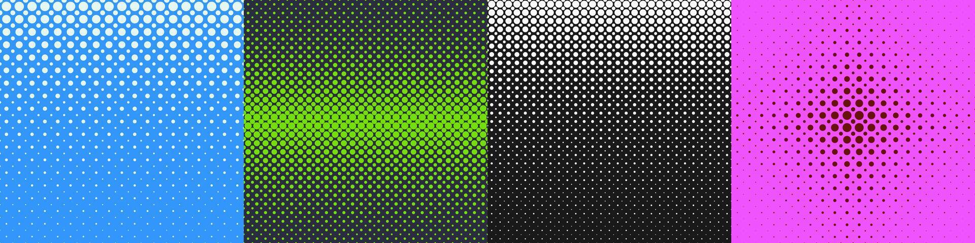 Abstract Geometrical Halftone Dot Pattern Set 60108628 Vector Art At Vecteezy