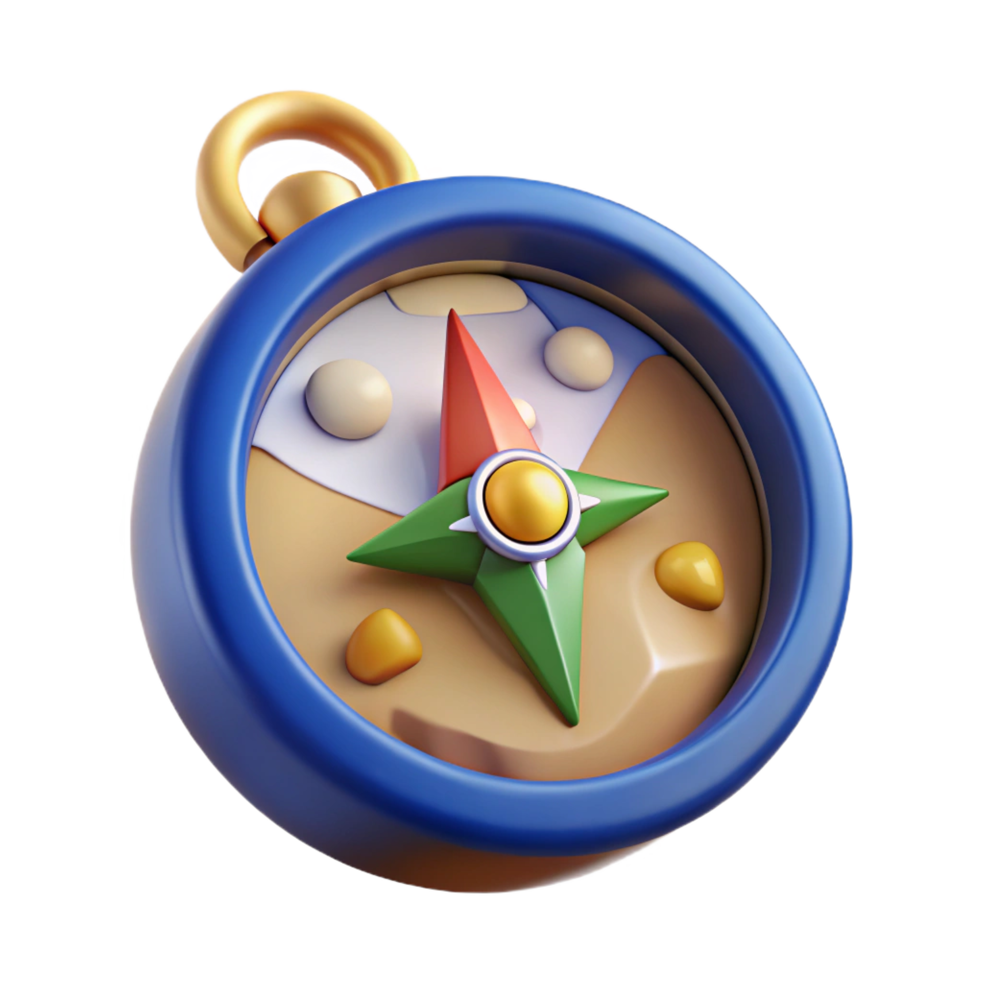 splendid dynamic avant-garde A stylized compass, pointing to a magical ...